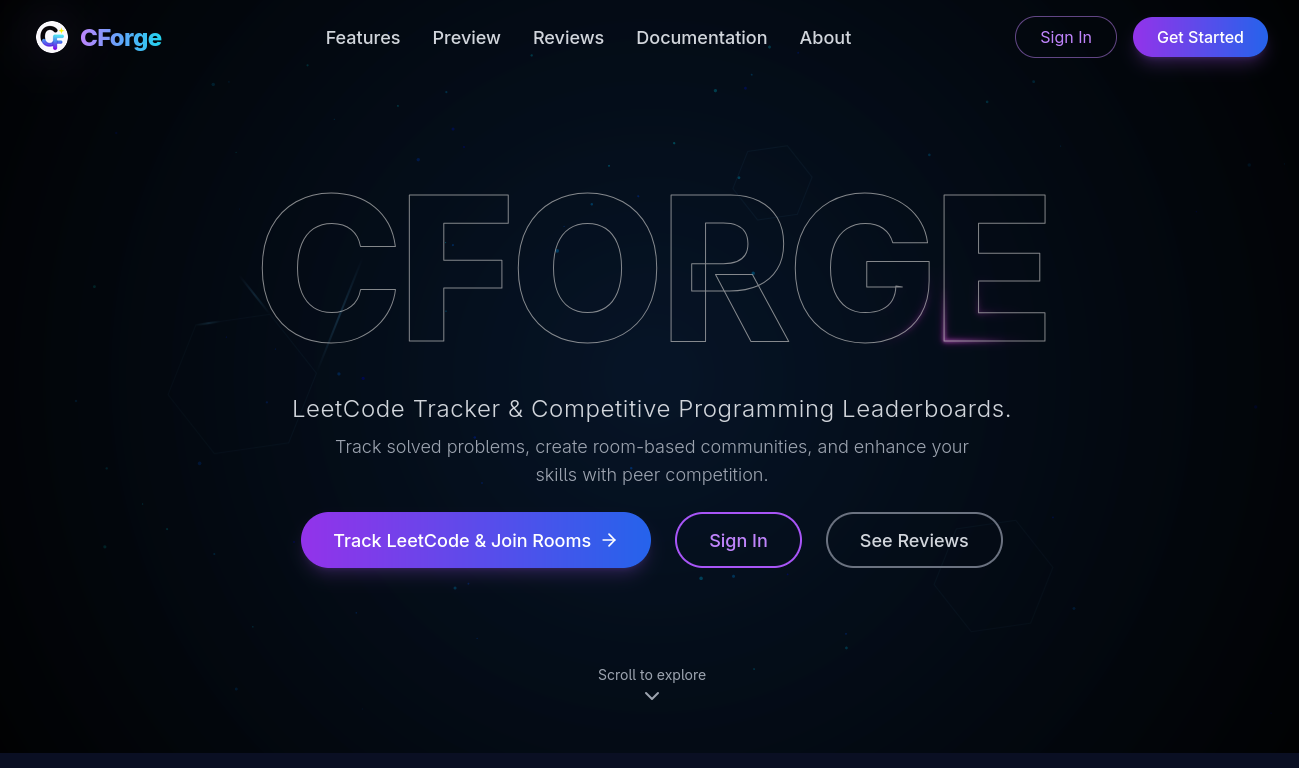 CForge: LeetCode Tracker & Competitive Programming Leaderboards